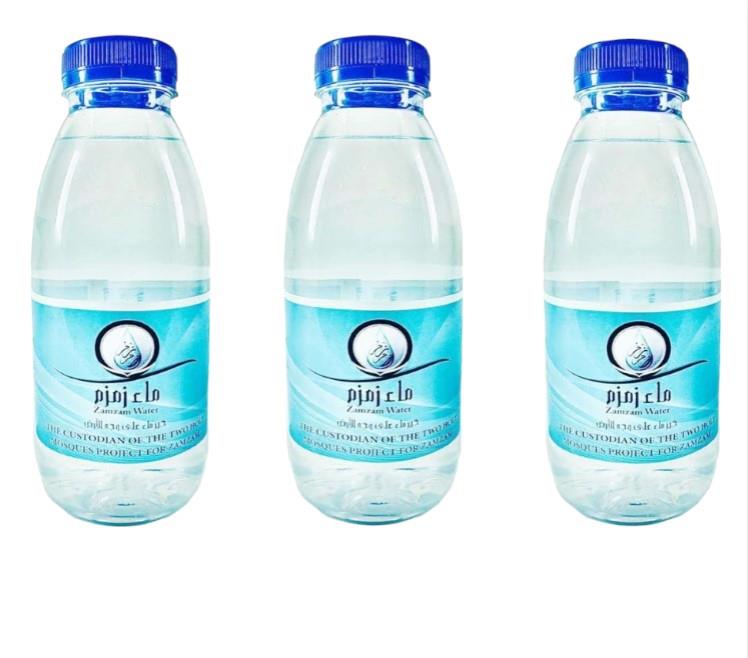 250ml x 3 Zamzam Water Zam Zam Mecca Makkah Fountain Well 100% Origina